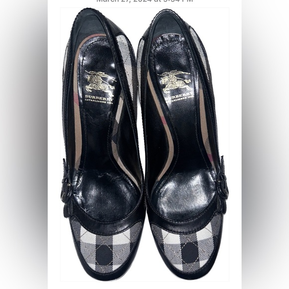 Burberry | Shoes | Burberry Checker Pump In Pristine Condition | Poshmark